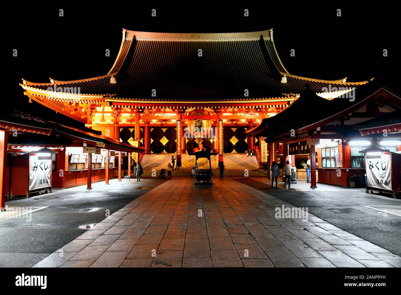 view of Sensoji Temple in Asakusa District; Tokyo Stock Photo - Alamy