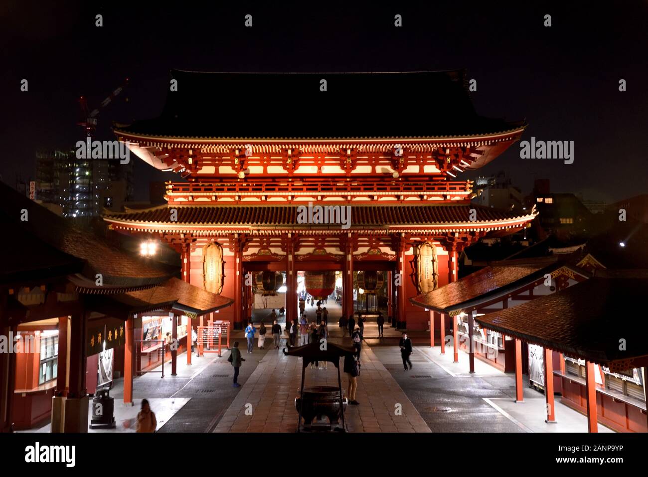 view of Sensoji Temple in Asakusa District; Tokyo Stock Photo - Alamy