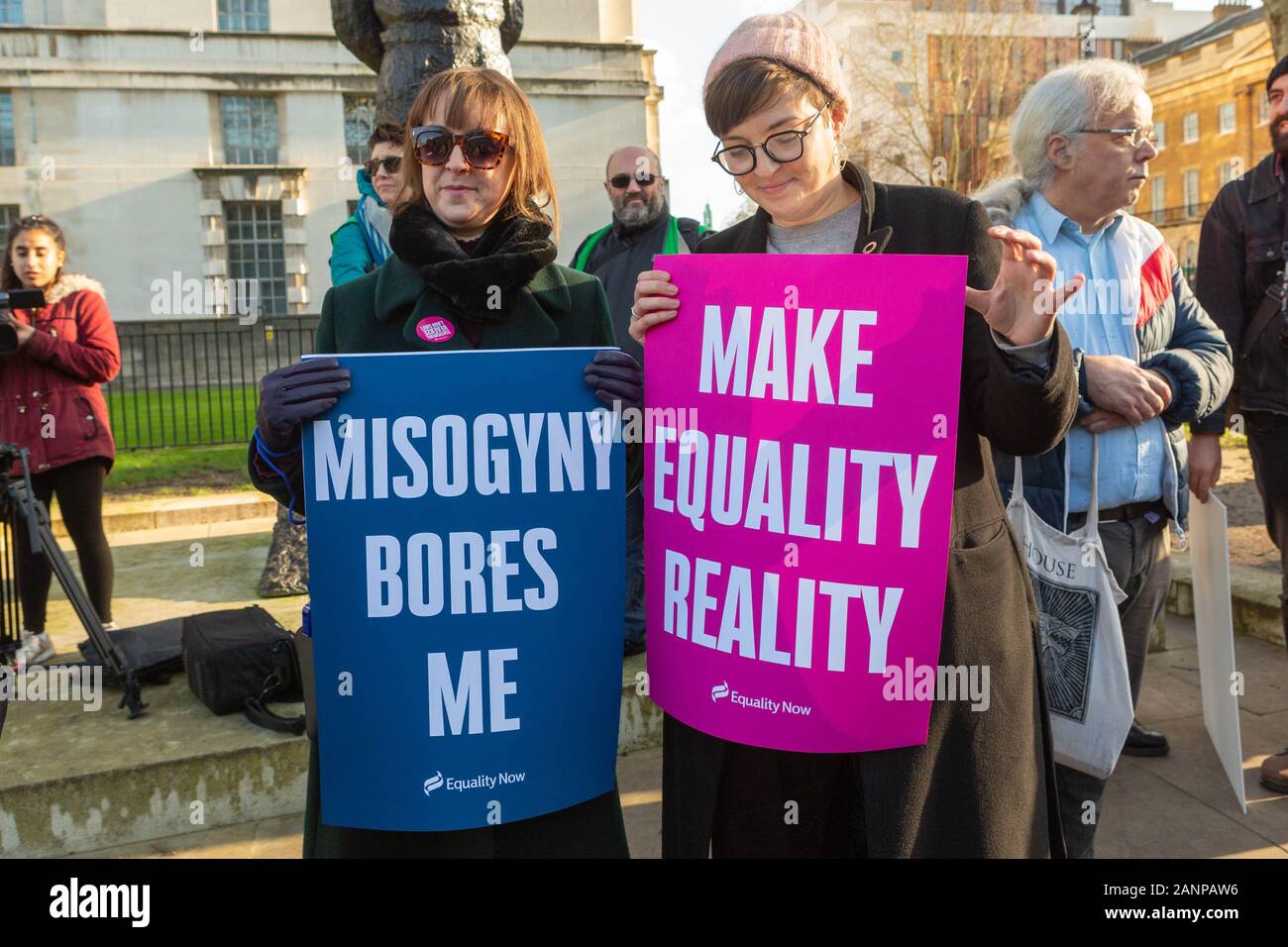 Westminster, London, UK. 18th Jan, 2020. Activists gathered outside ...