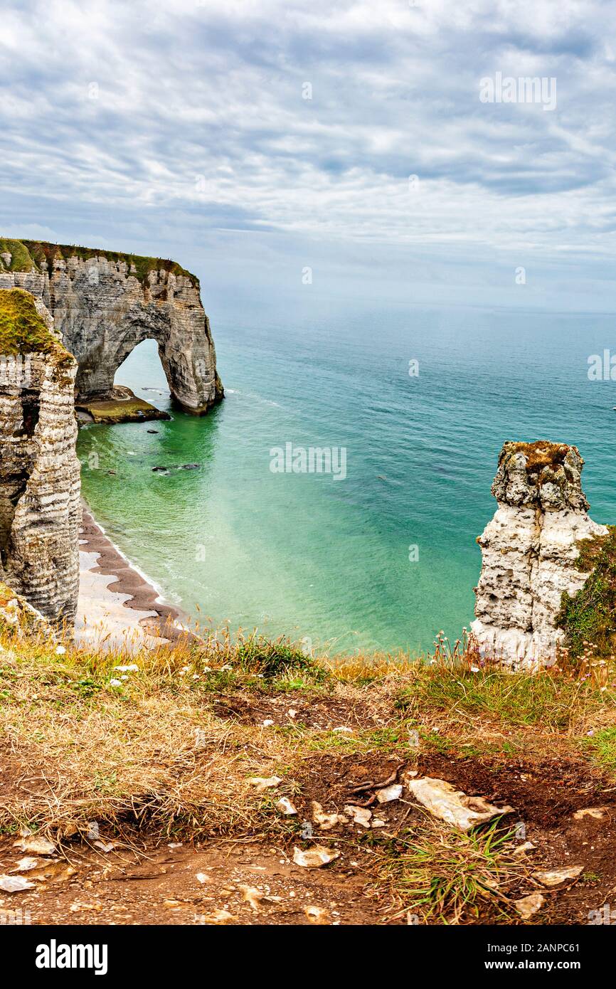 Famous cliffs etretat normandy france hi-res stock photography and ...