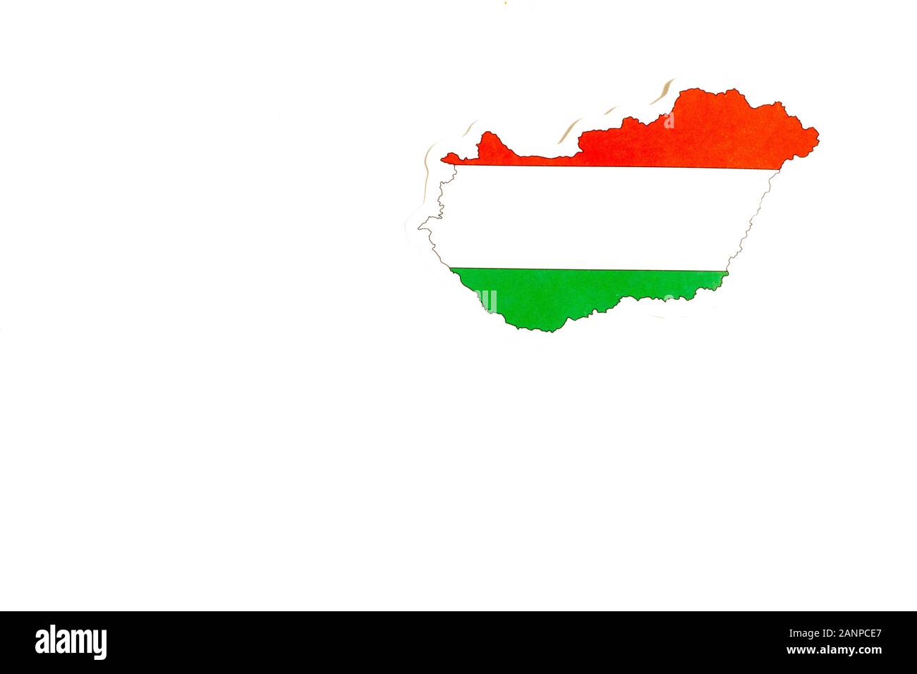 Illustration hungary on political Cut Out Stock Images & Pictures - Alamy