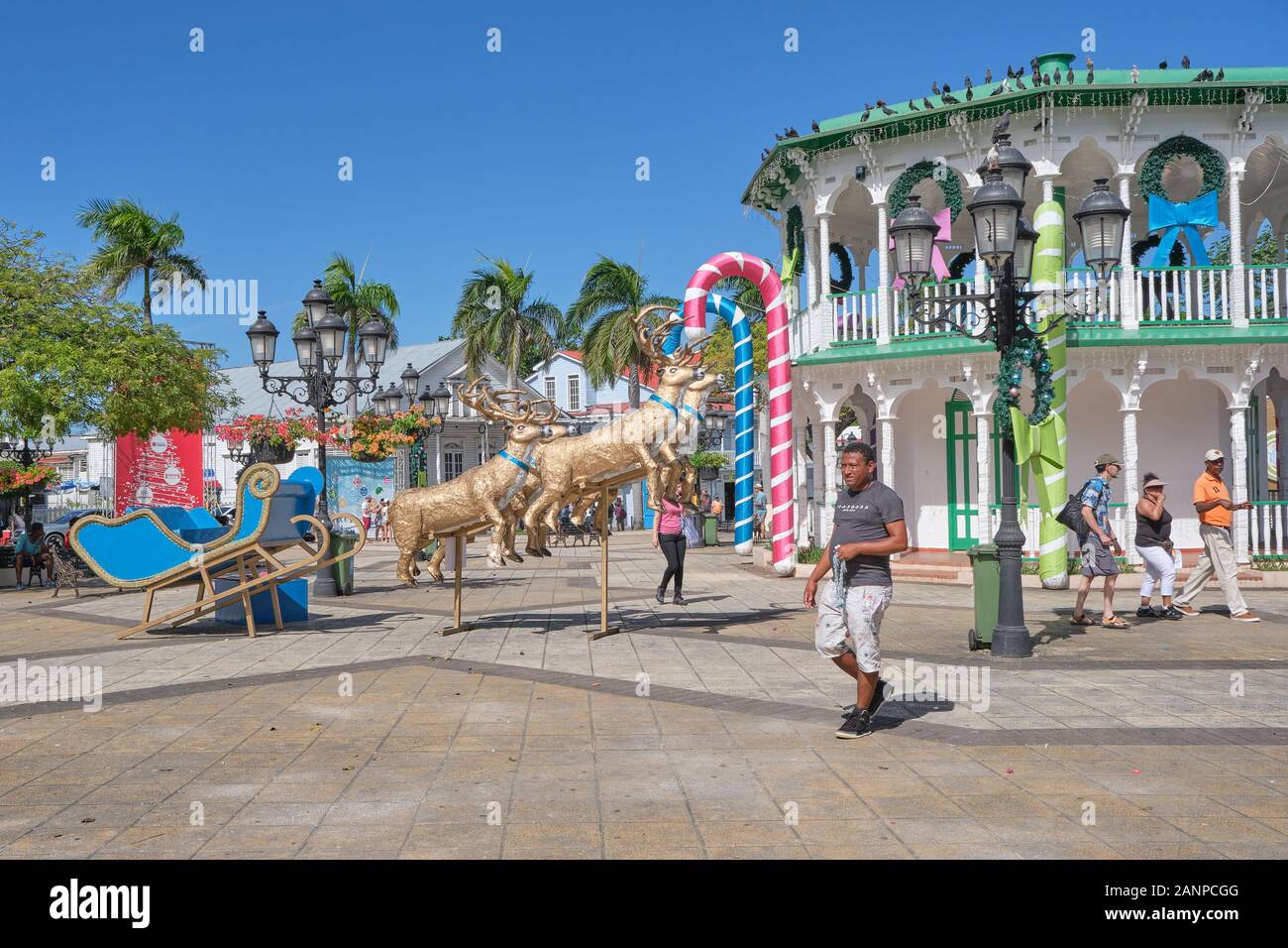 Part of the beautiful and unusual Christmas display in the central ...