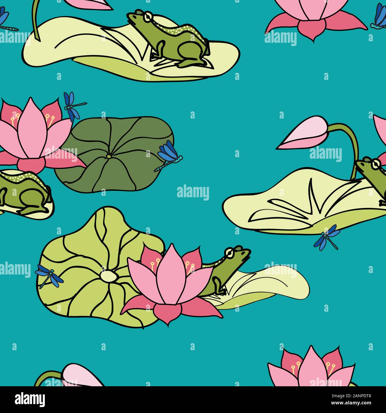 Lilypad Stock Vector Images - Alamy