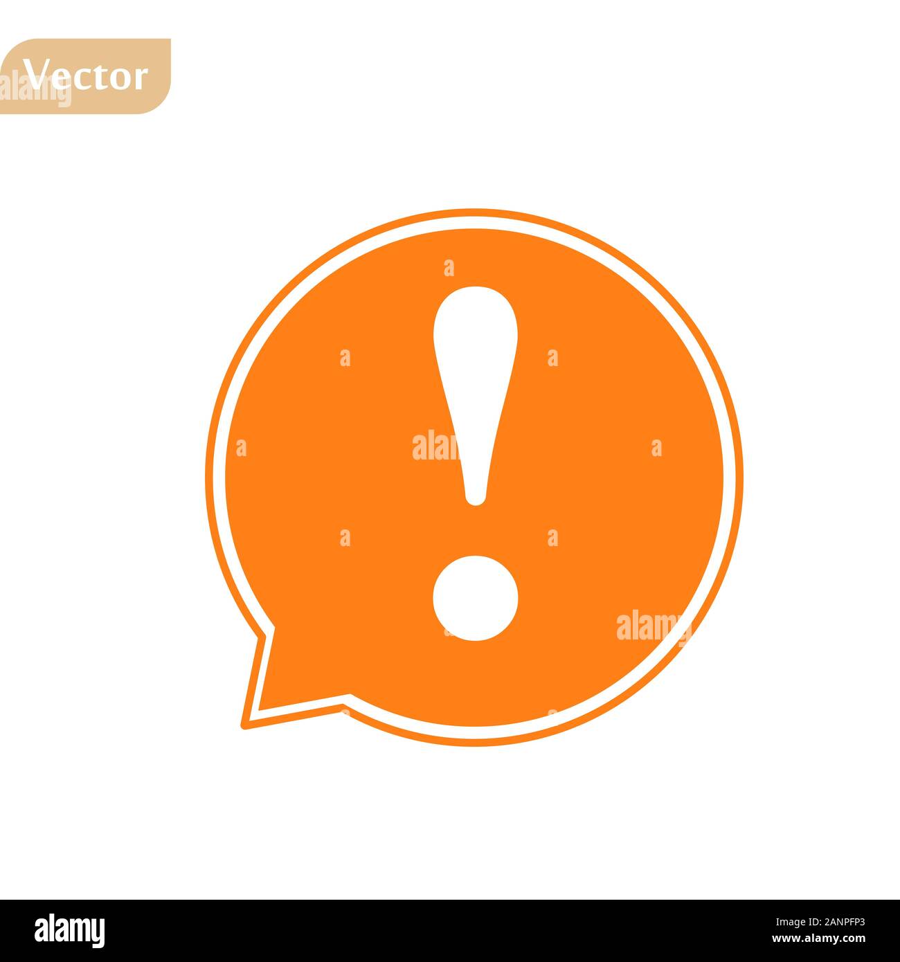 Exclamation mark. Exclamation mark. Hazard warning symbol. Flat design ...