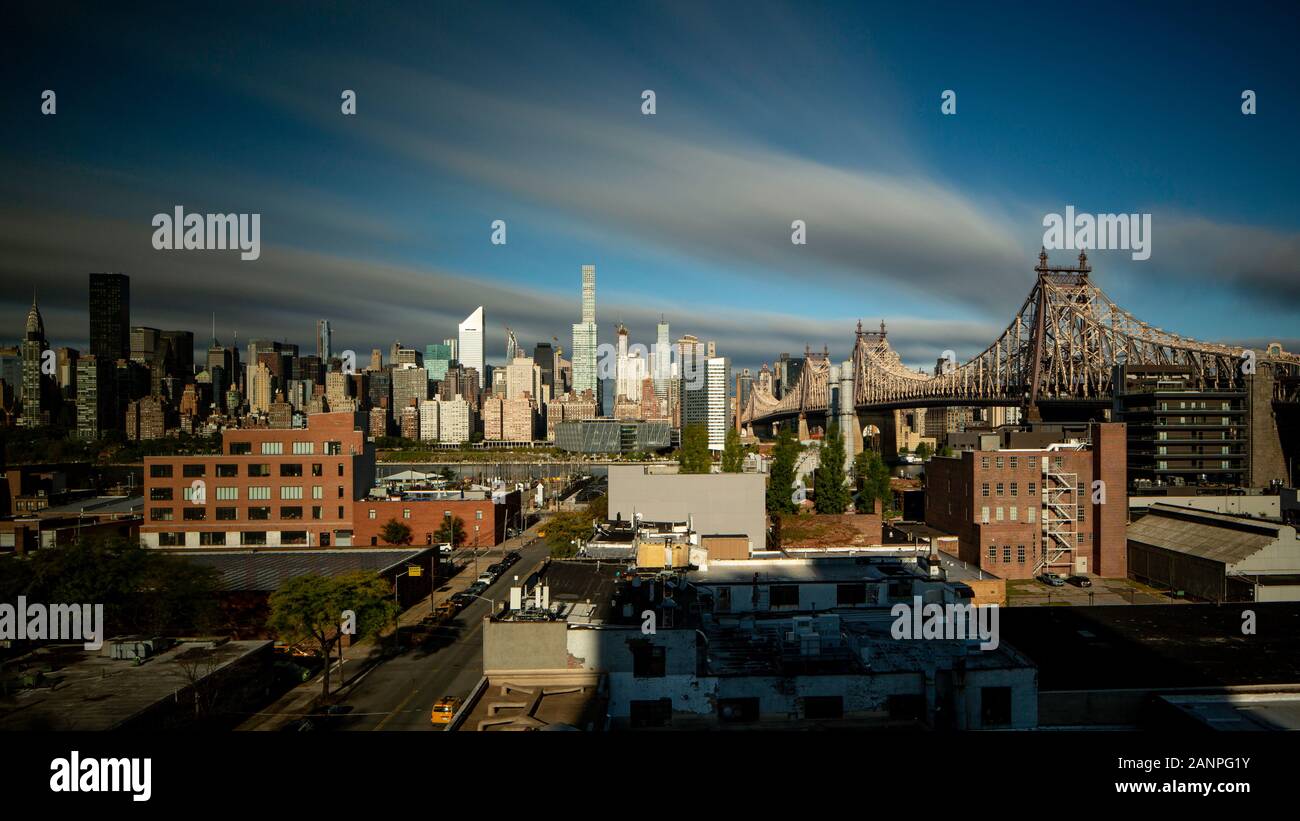 View of Ed Hoch Queensboro Bridge Stock Photo - Alamy