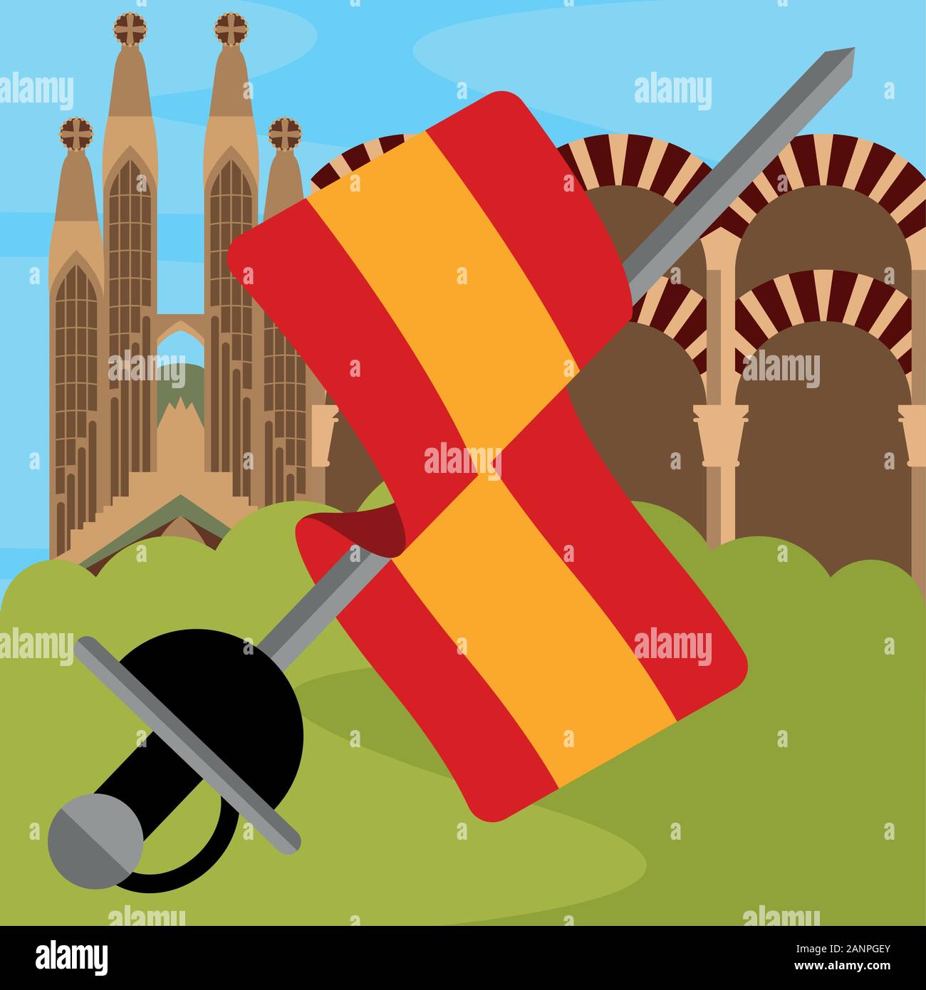 Travel to Spain Stock Vector Image & Art - Alamy