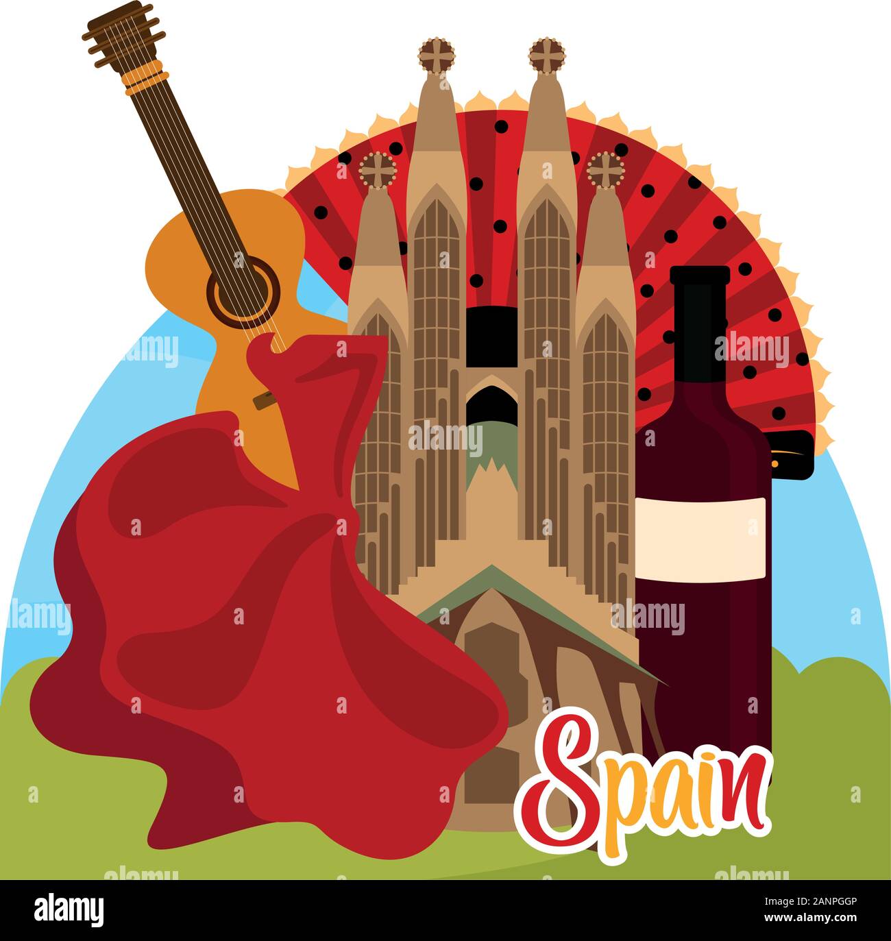 Travel to Spain Stock Vector Image & Art - Alamy