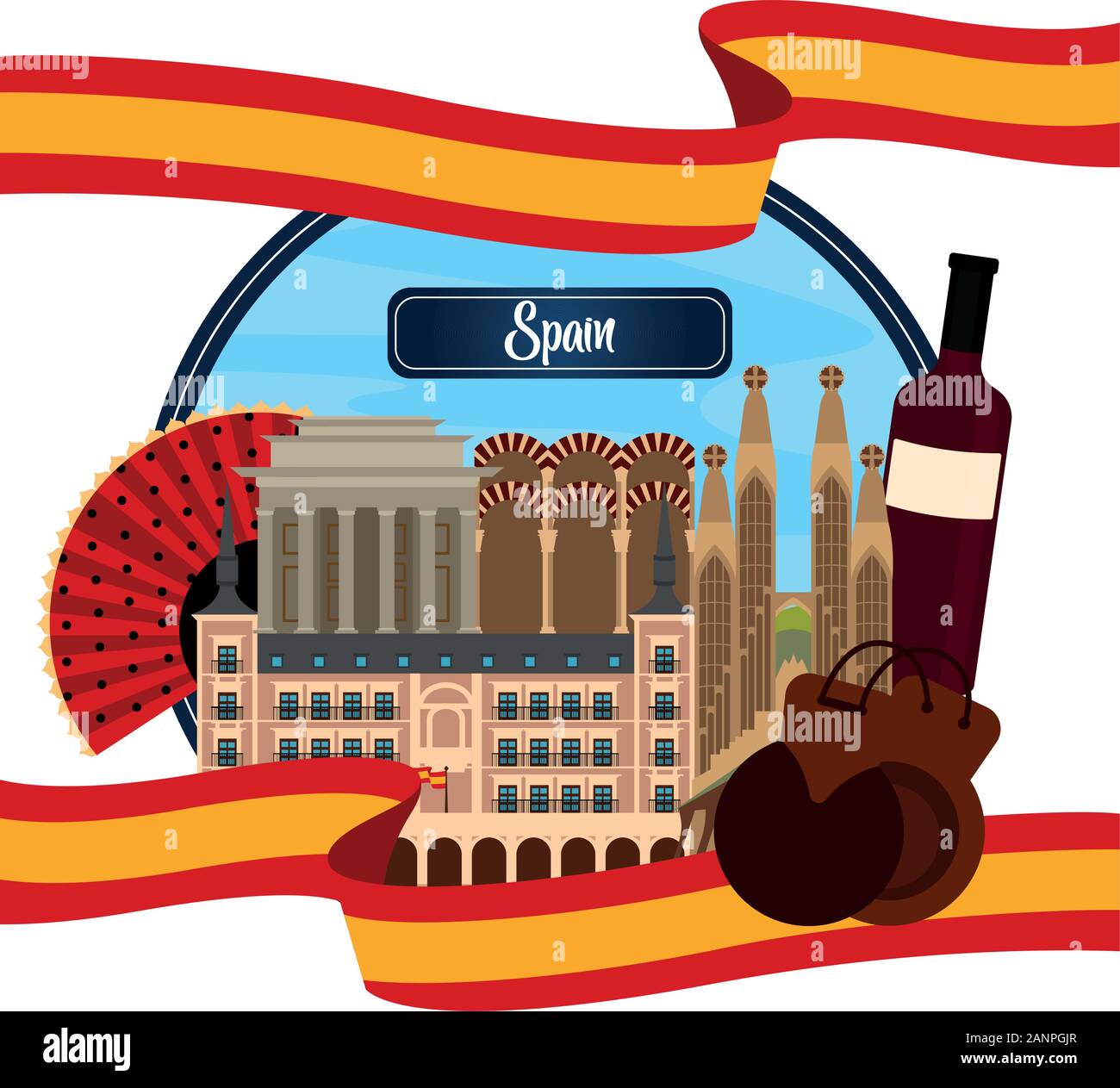 Travel to Spain Stock Vector Image & Art - Alamy