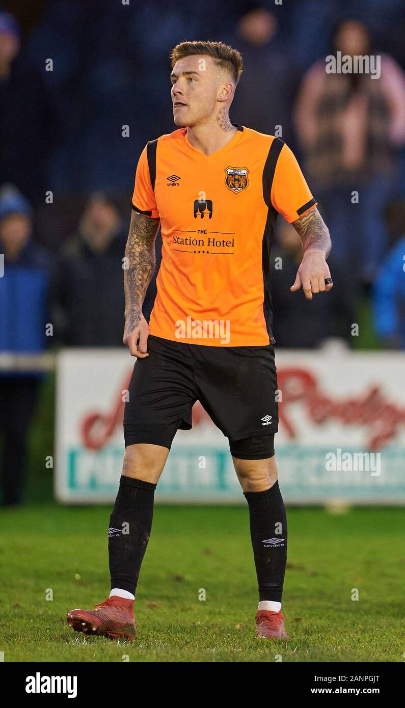 18 January 2020. Mackessack Park, Rothes, Moray, Scotland, UK. This is ...