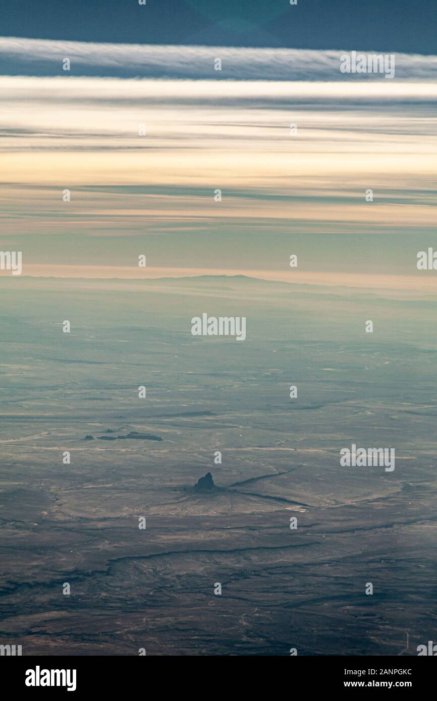 Aerial view of the coastal mountains in California Stock Photo - Alamy