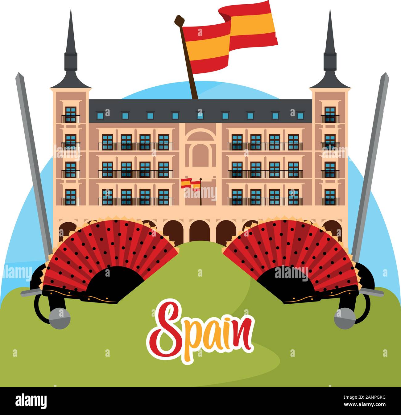Travel to Spain Stock Vector Image & Art - Alamy