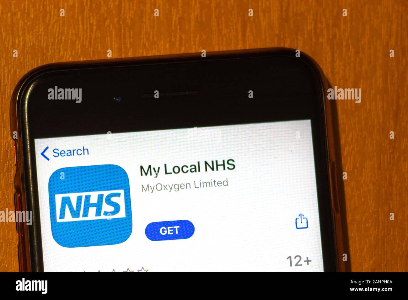 Los Angeles, California, USA - 17 January 2020: Phone screen with My ...