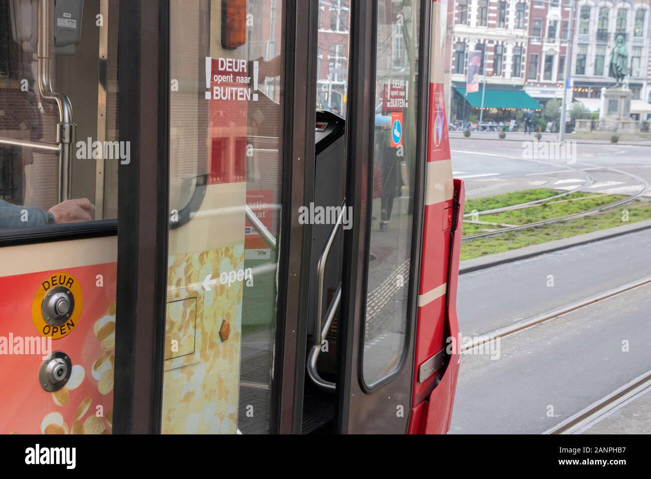 Open tram door hi-res stock photography and images - Alamy