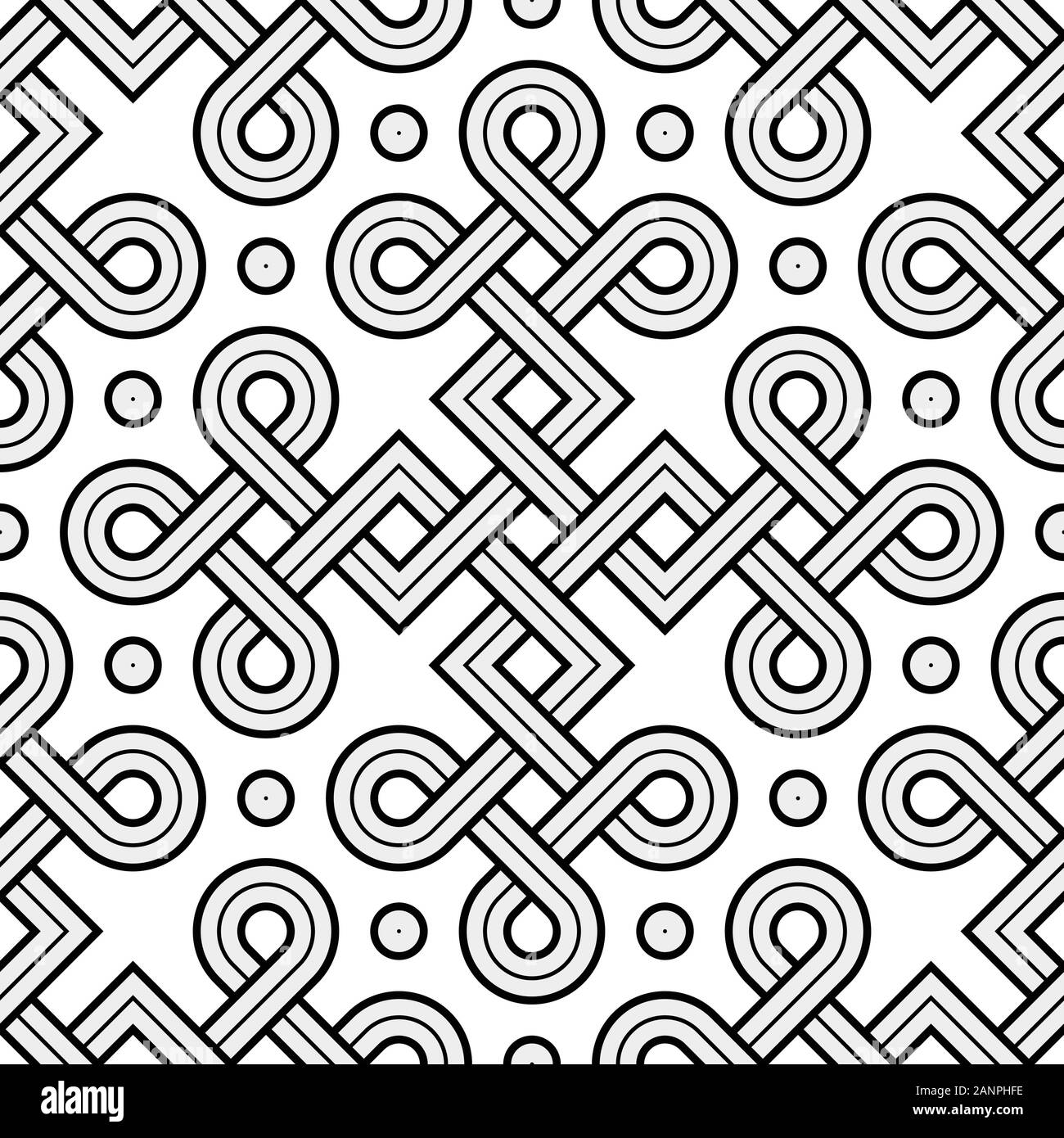 Vector Illustration of a Viking Nordic Seamless Pattern - mystic ...