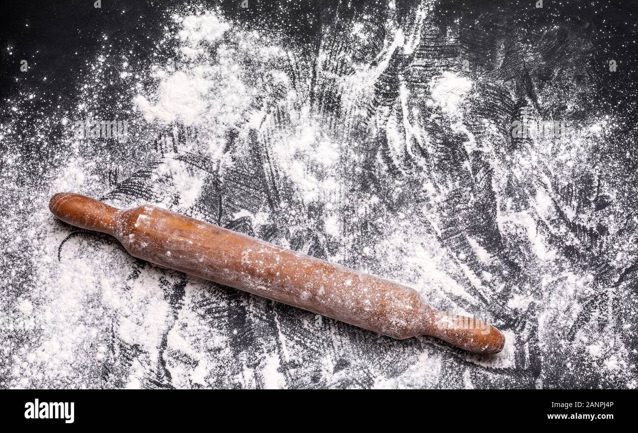 Baking background On the dark Stock Photo - Alamy