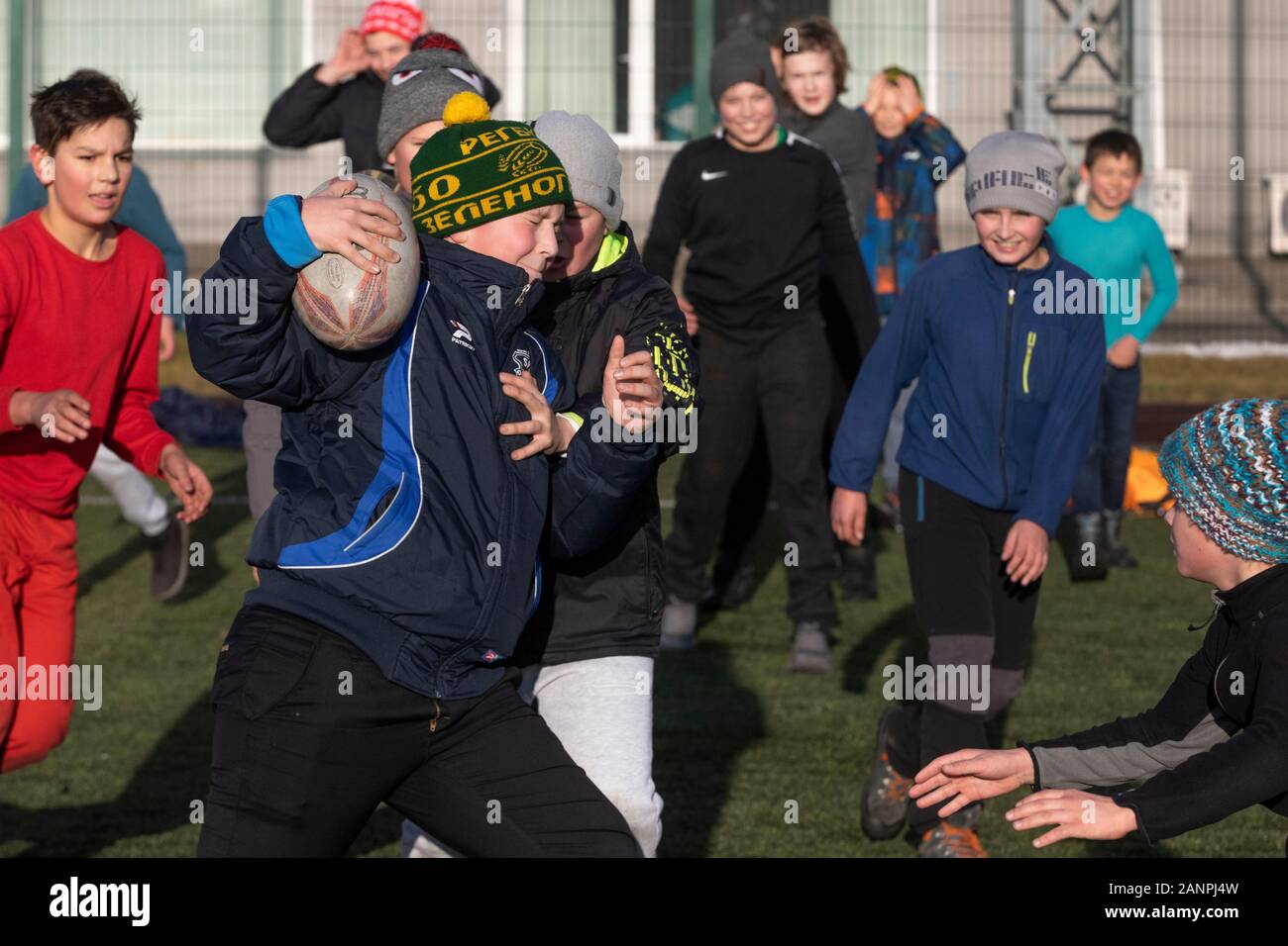 Rugby fight hi-res stock photography and images - Alamy