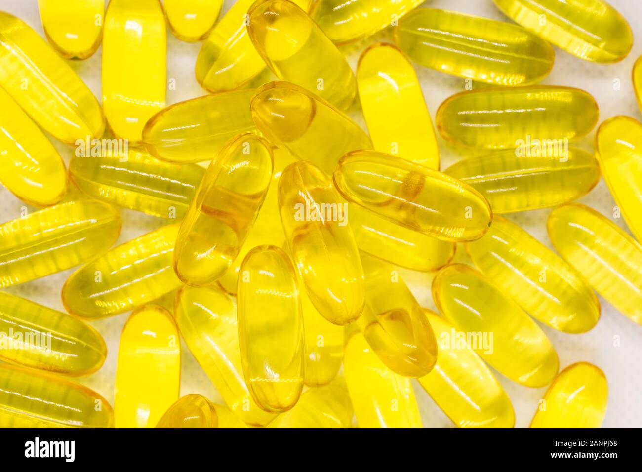 Fish oil capsules, Omega-3 vitamin tablets Stock Photo - Alamy