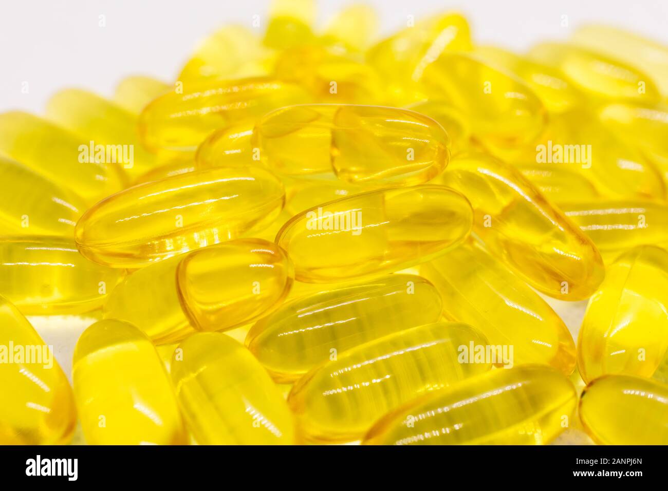 Fish oil capsules, Omega-3 vitamin tablets Stock Photo - Alamy