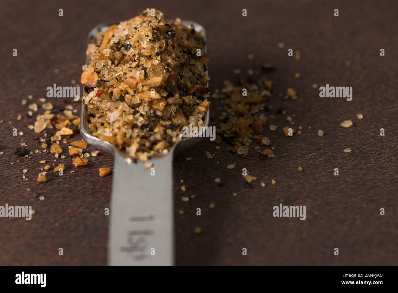 Steak Seasoning Spilled from a Teaspoon Stock Photo - Alamy