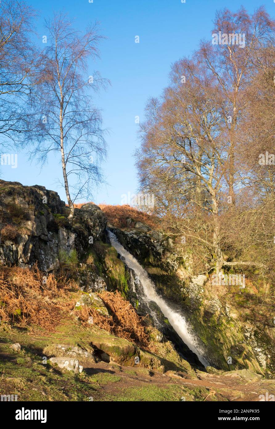 Linhope Spout a waterfall within the Northumberland National Park ...
