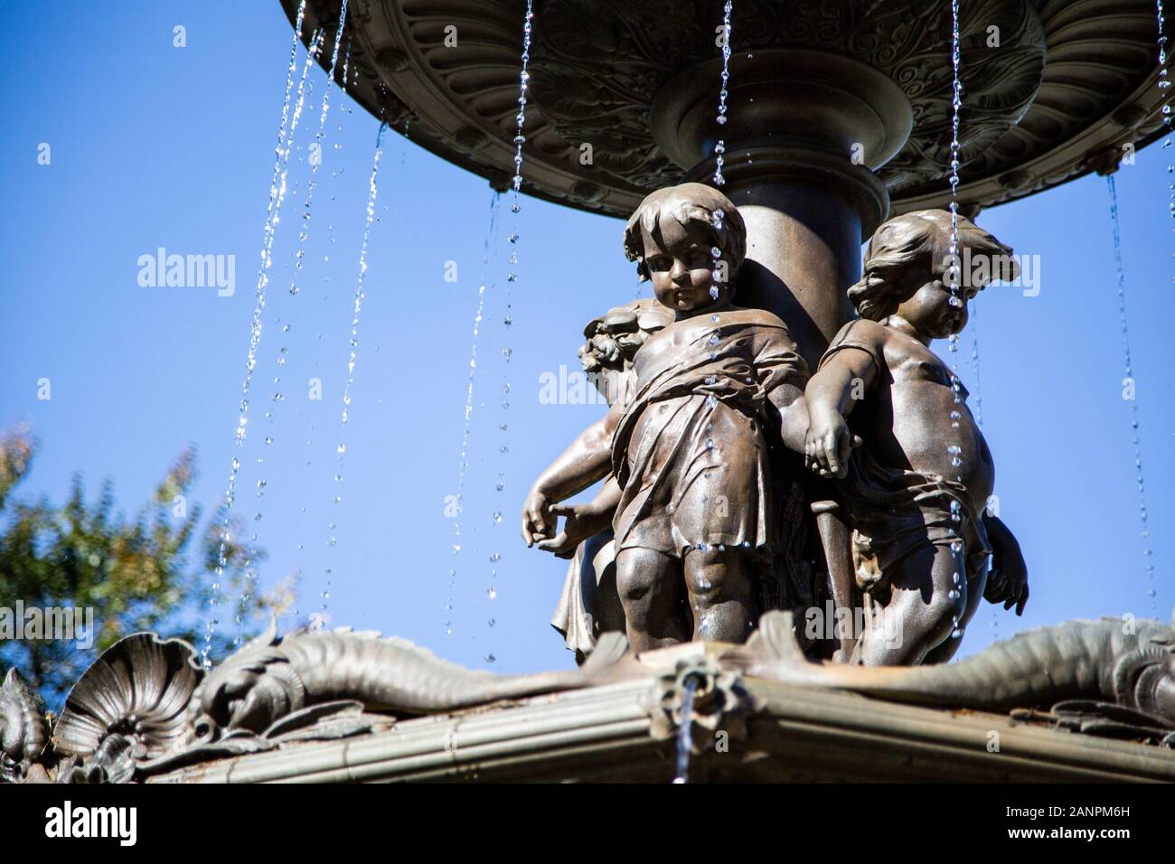 Boston Common - Brewer Fountain Stock Photo - Alamy