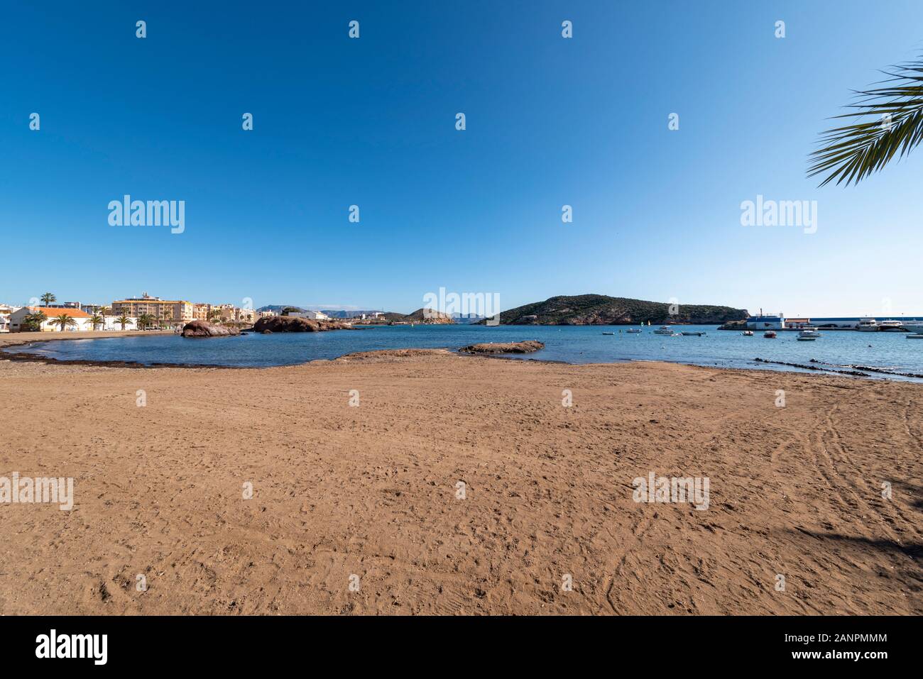 Playa la Ermita beach, Puerto de Mazarron, Murcia, Costa Calida, Spain ...