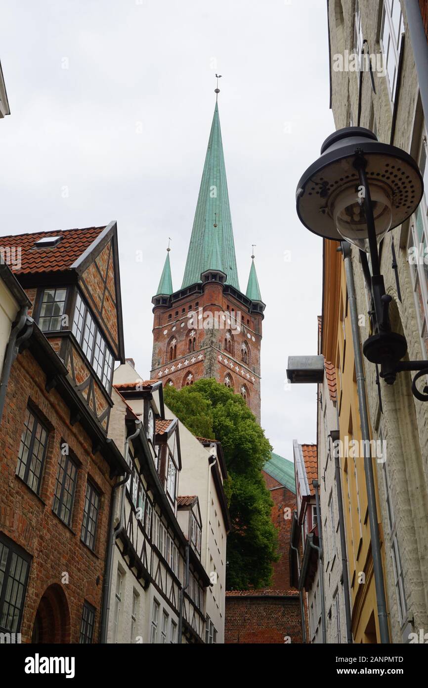 Church in Lubeck Stock Photo - Alamy