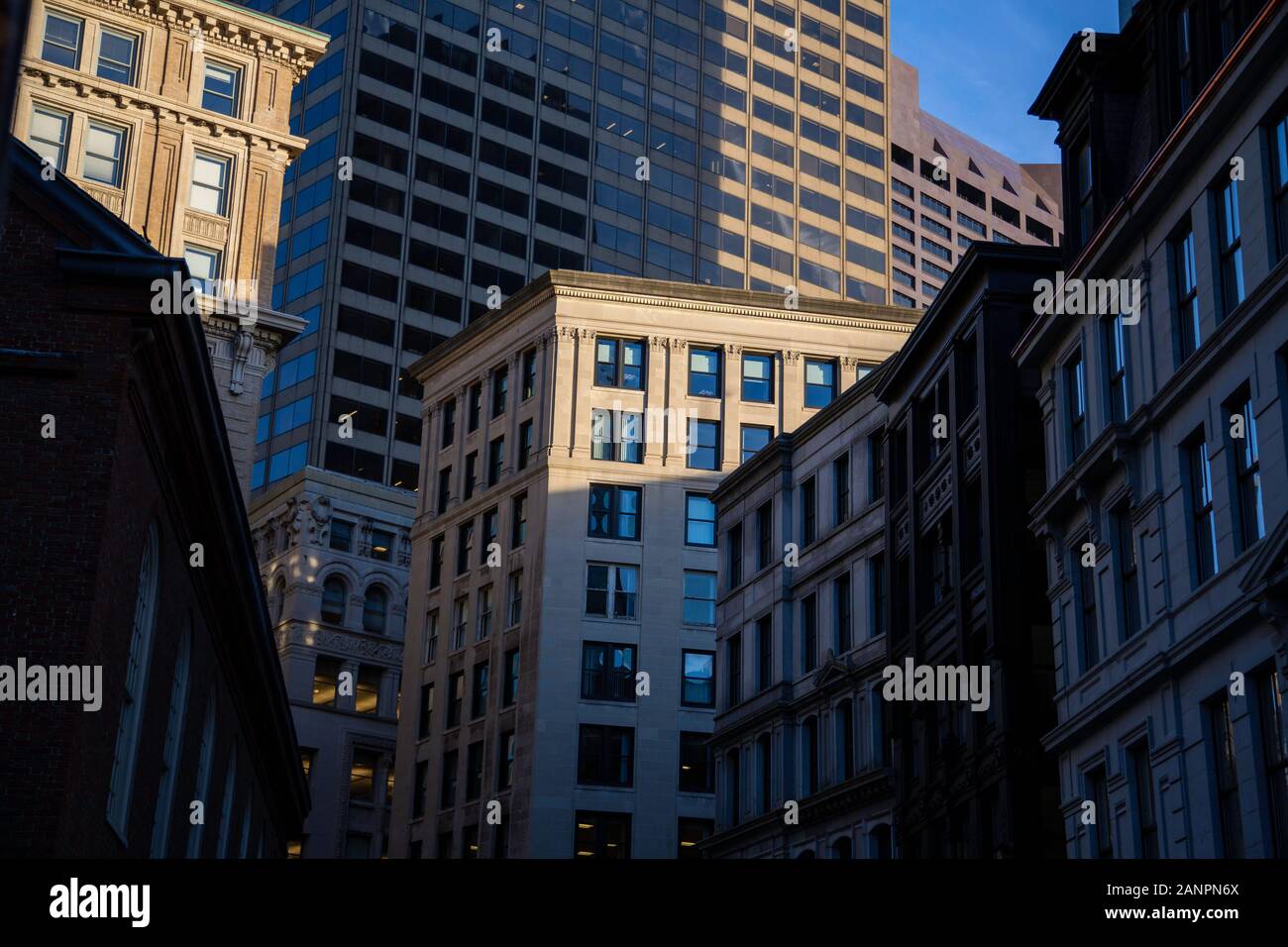 Boston City Architecture Stock Photo - Alamy