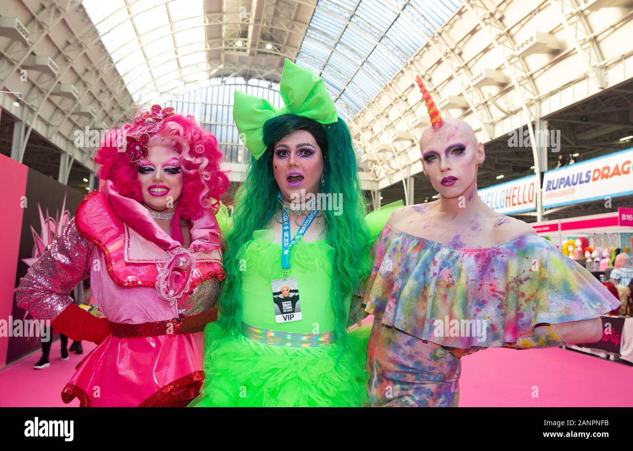 Drag Queens at RuPauls DragConUK at London's Olympia Stock Photo - Alamy
