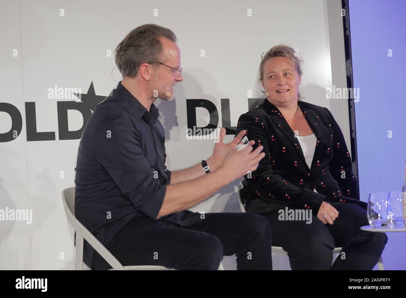 Munich, Bavaria. 18 January 2020, Bavaria, Munich: (l-r) Charlie ...