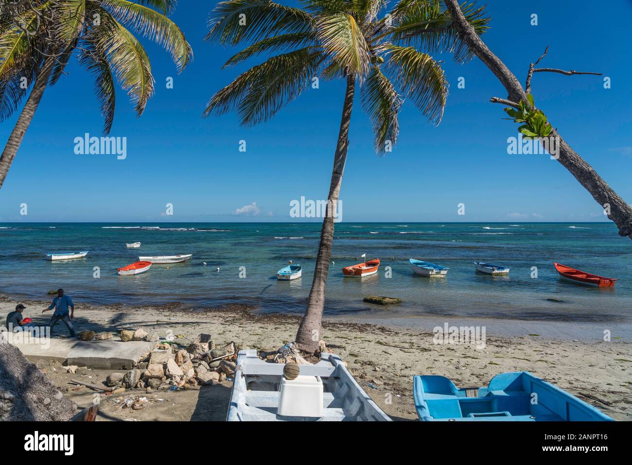 Fishing boats in dominican republic hi-res stock photography and images ...