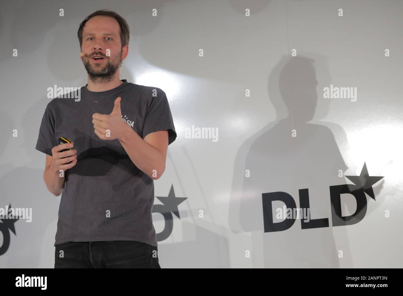 Munich, Bavaria. 18th Jan, 2020. Christian Kroll (founder of Ecosia ...