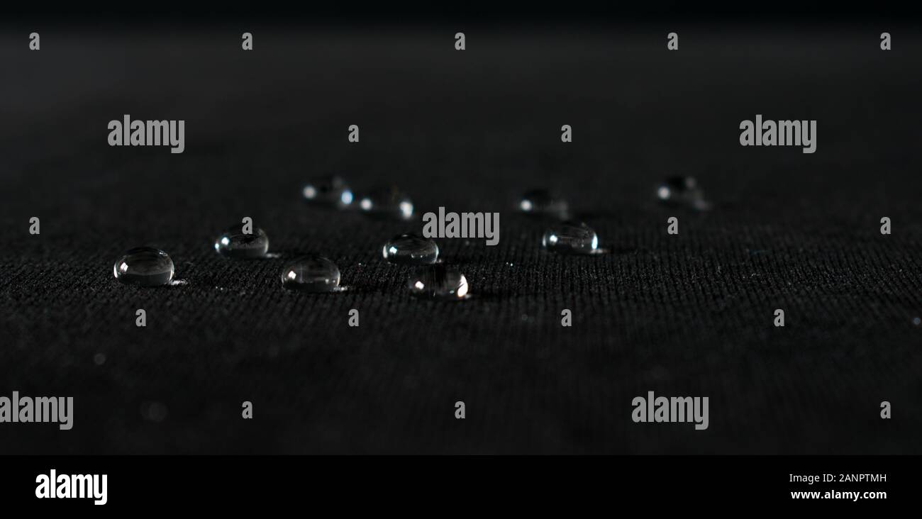 transpiration drops on the textile surface Stock Photo - Alamy