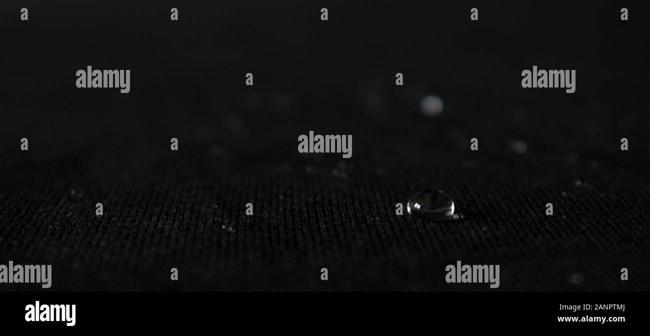 water drops on textile surface Stock Photo - Alamy