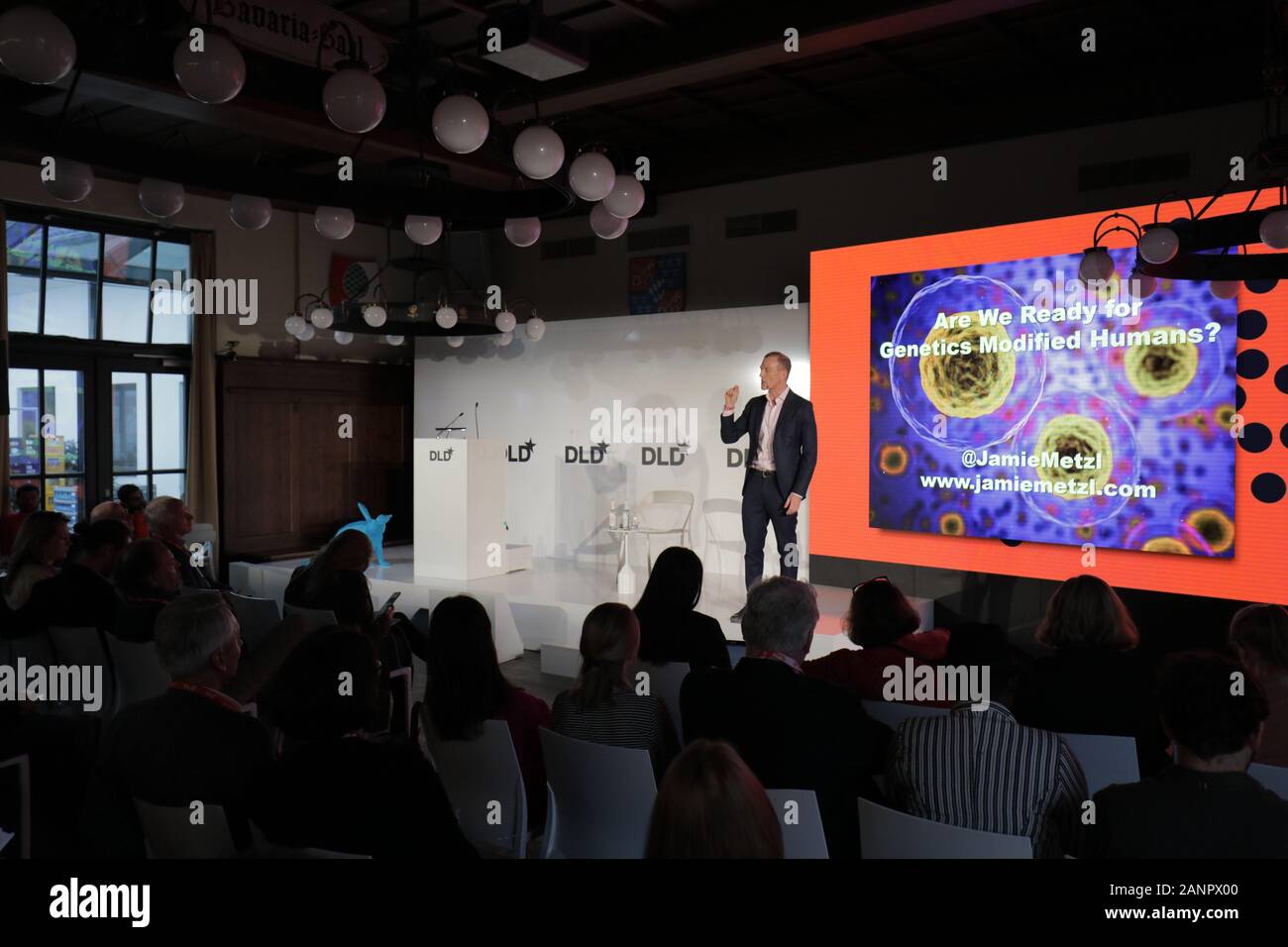 Munich, Bavaria. 18th Jan, 2020. Jamie Metzl (leading futurist ...