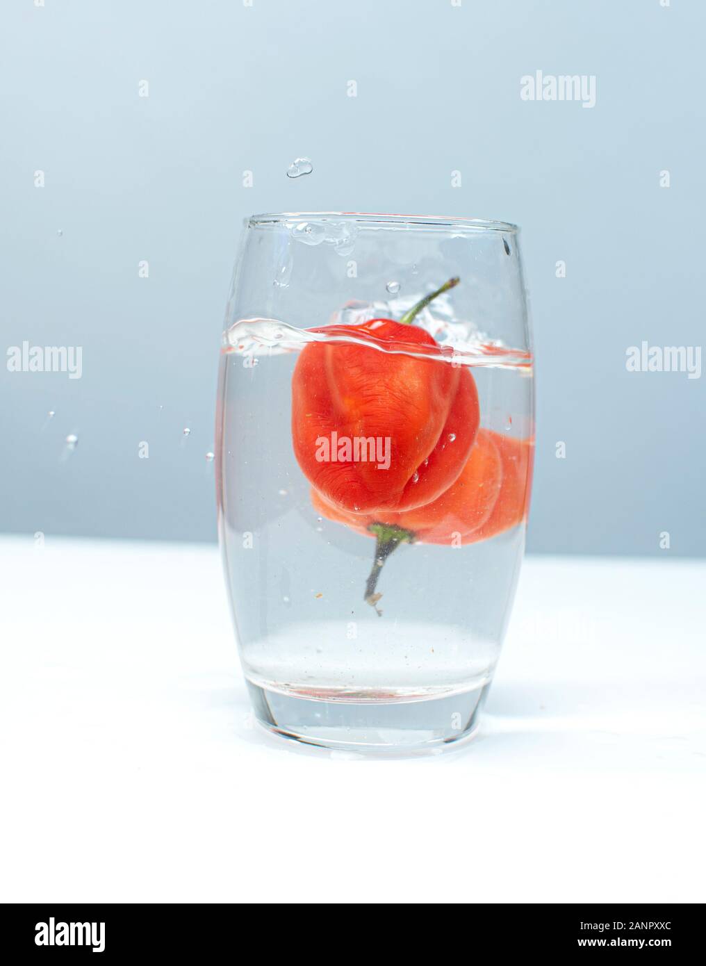 The Habanero (Ata-Rodo in Yoruba language) in a glass of water Stock ...
