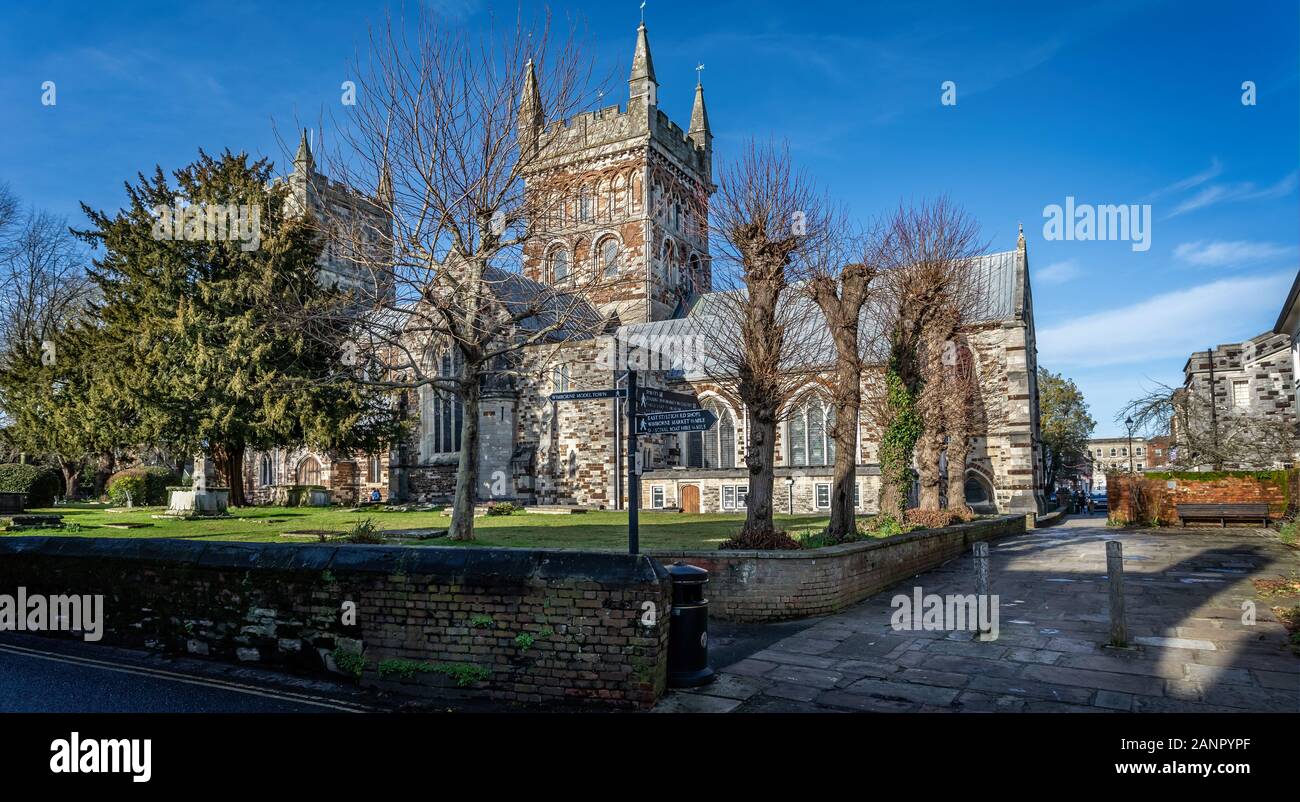 Historic wimborne minster hi-res stock photography and images - Alamy