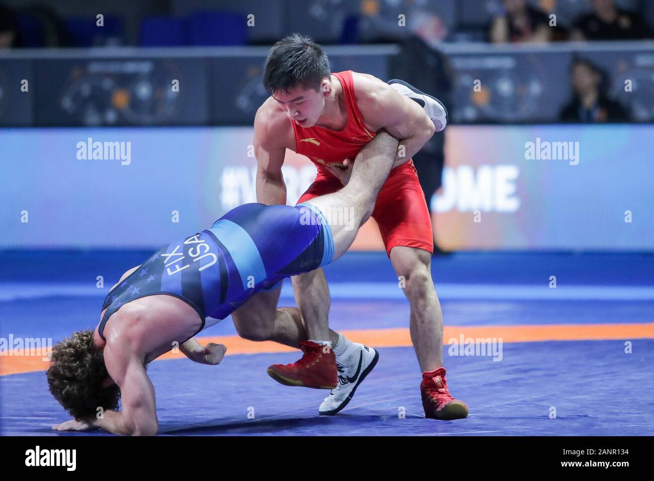 Wrestling 57 kg hi-res stock photography and images - Alamy
