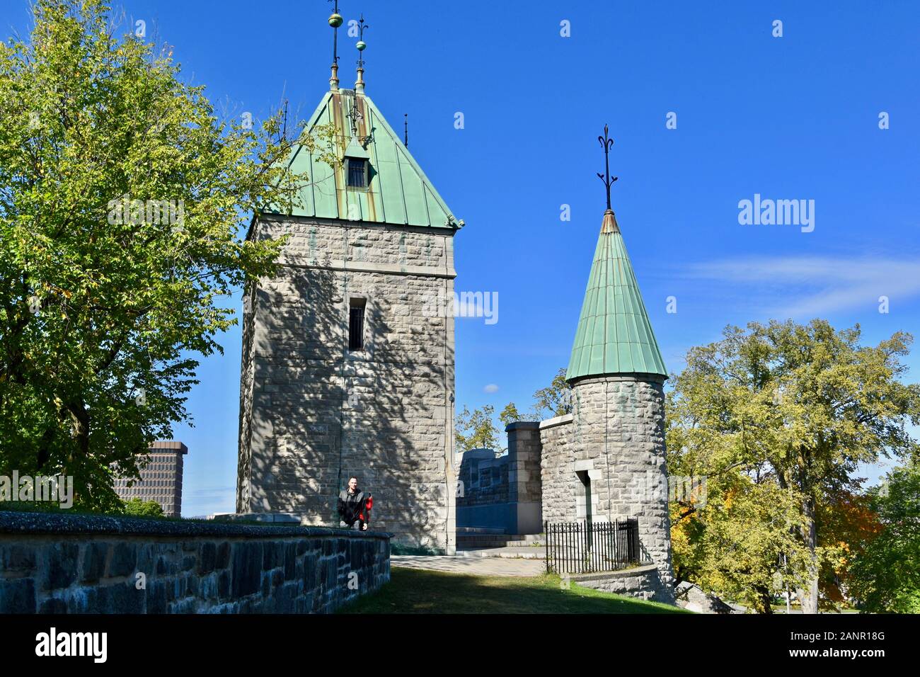 The walls, gates, and fortifications of Old Quebec City Stock Photo - Alamy