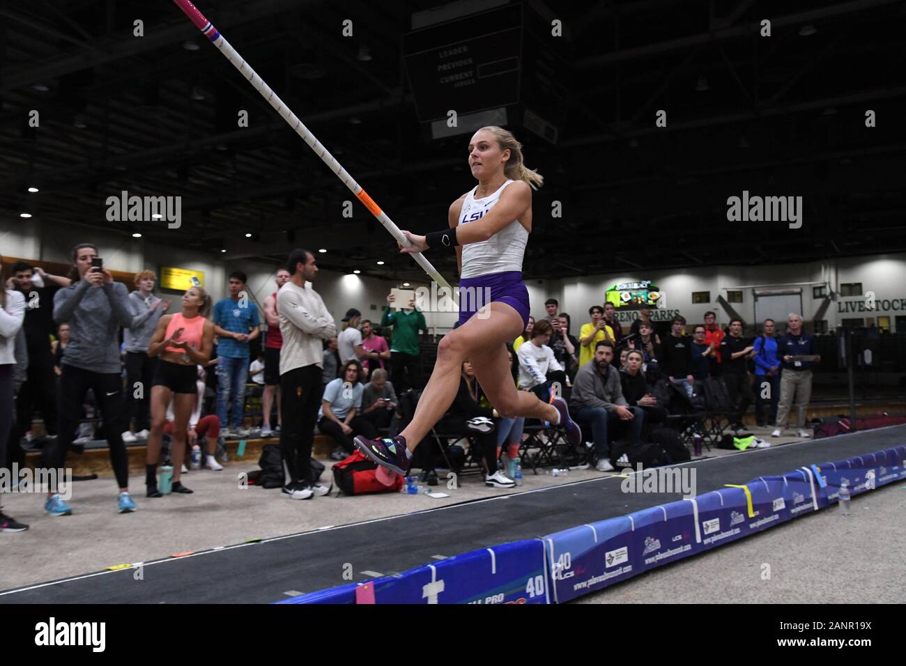 Lisa Gunnarsson of LSU wins the elite women's competition at 14-9 (4 ...