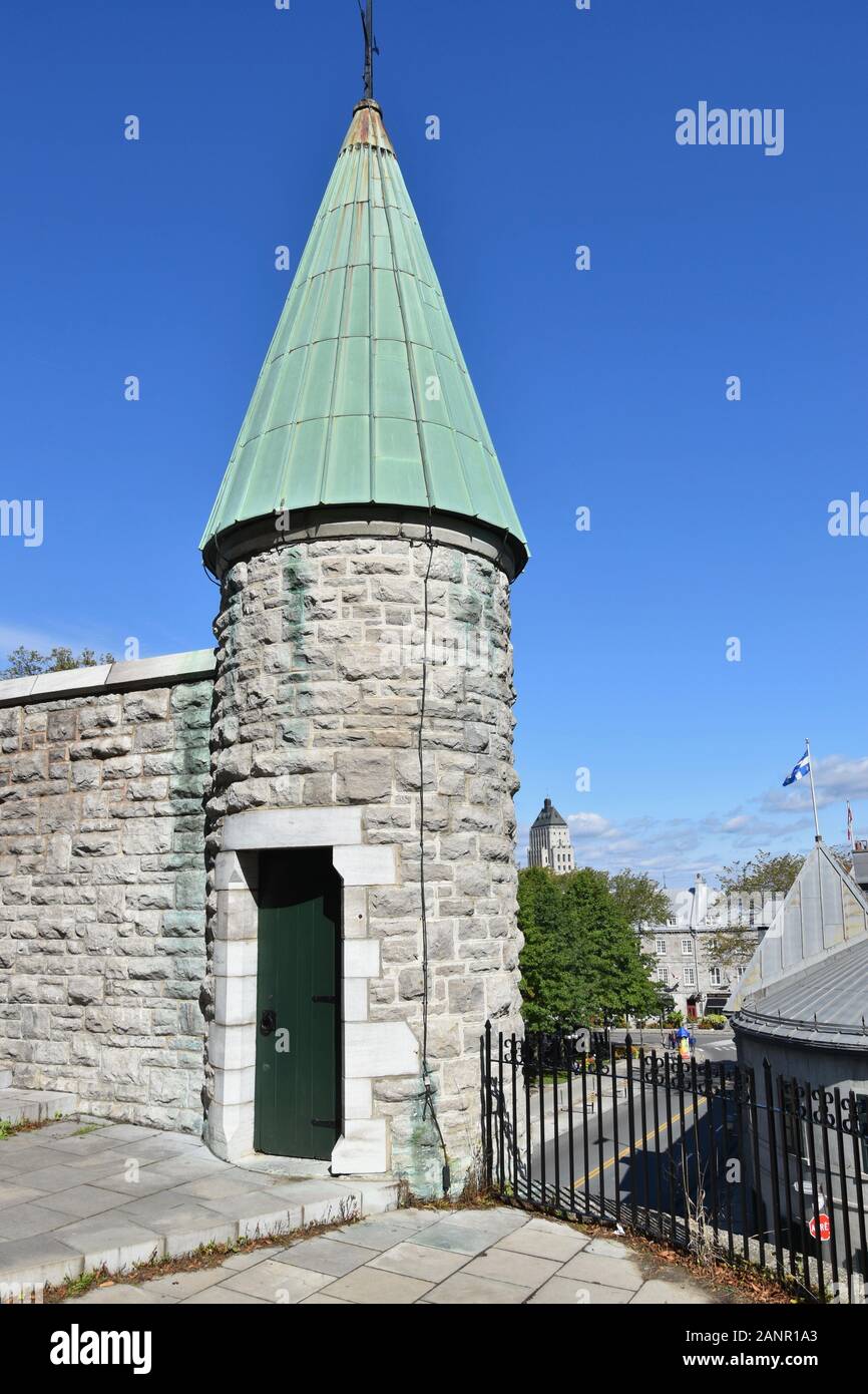 The walls, gates, and fortifications of Old Quebec City Stock Photo - Alamy