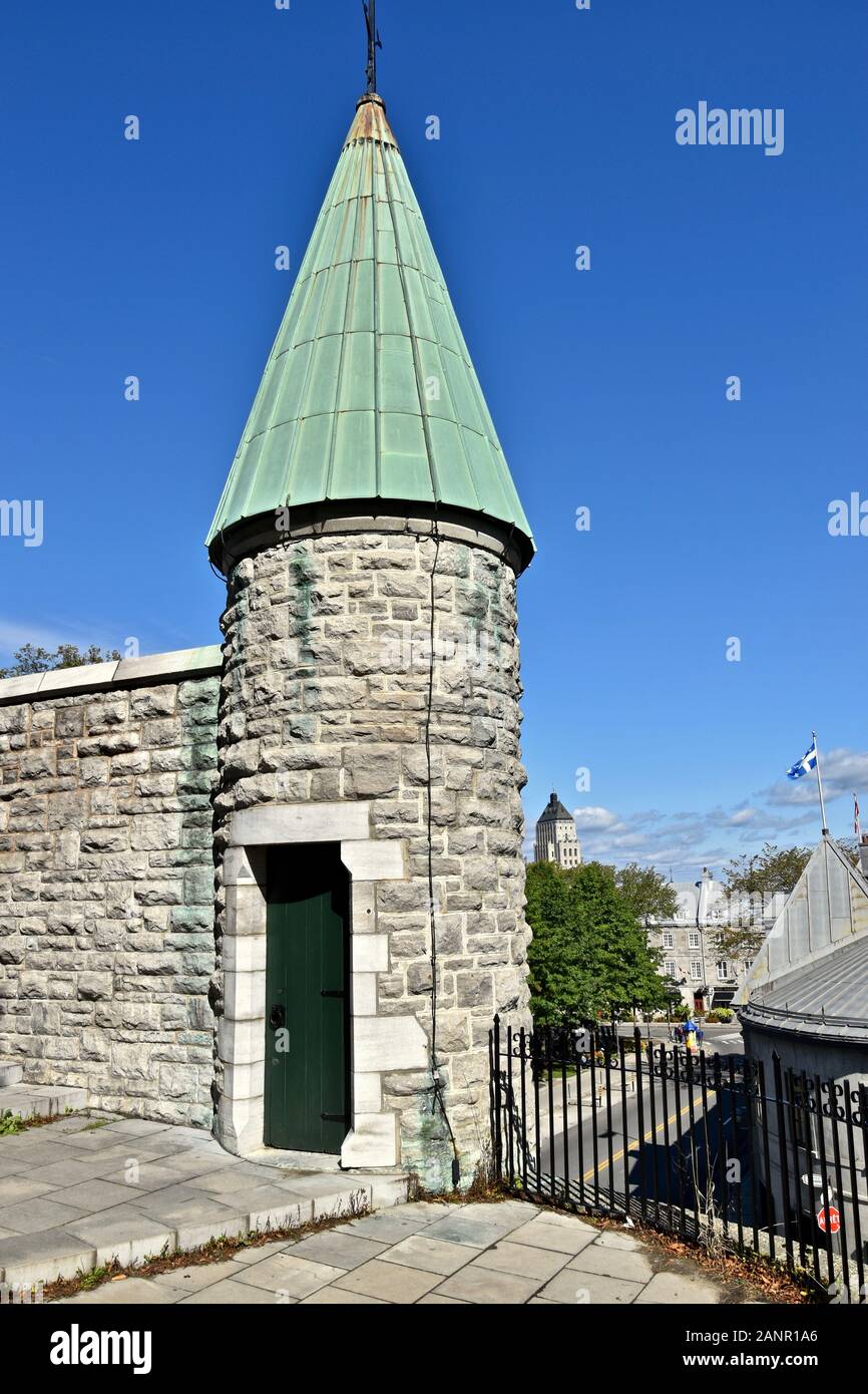 The walls, gates, and fortifications of Old Quebec City Stock Photo - Alamy