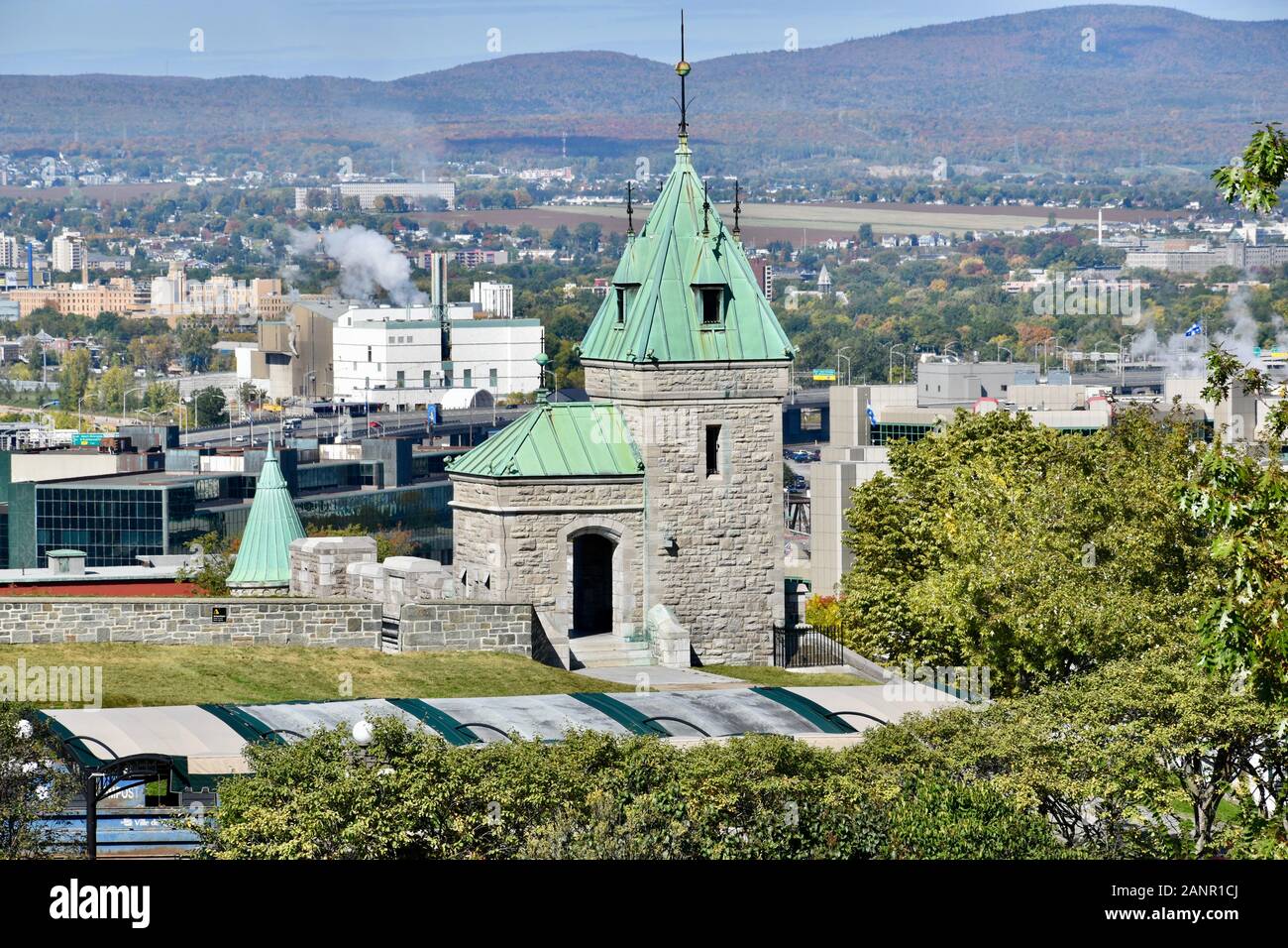 The walls, gates, and fortifications of Old Quebec City Stock Photo - Alamy