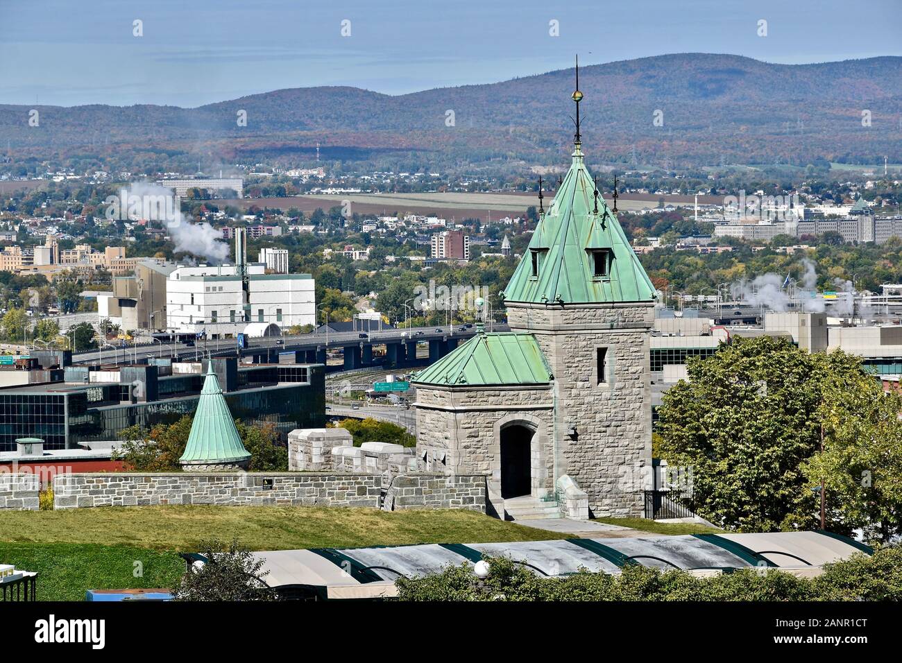 The walls, gates, and fortifications of Old Quebec City Stock Photo - Alamy