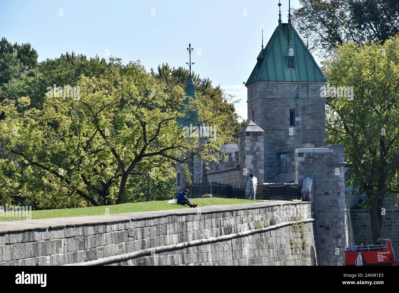 The walls, gates, and fortifications of Old Quebec City Stock Photo - Alamy
