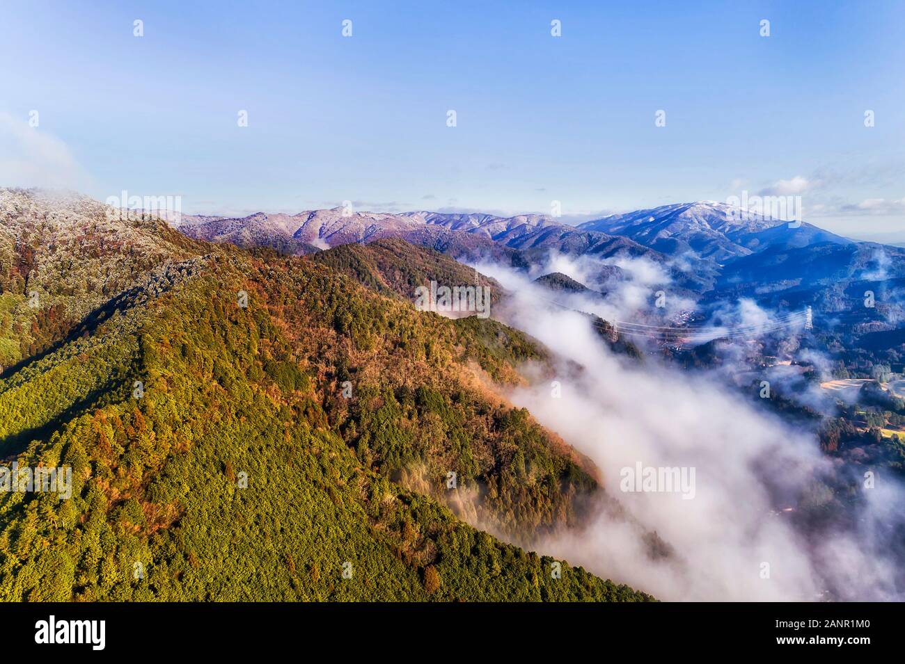 Mountain ranges during winter hi-res stock photography and images - Alamy