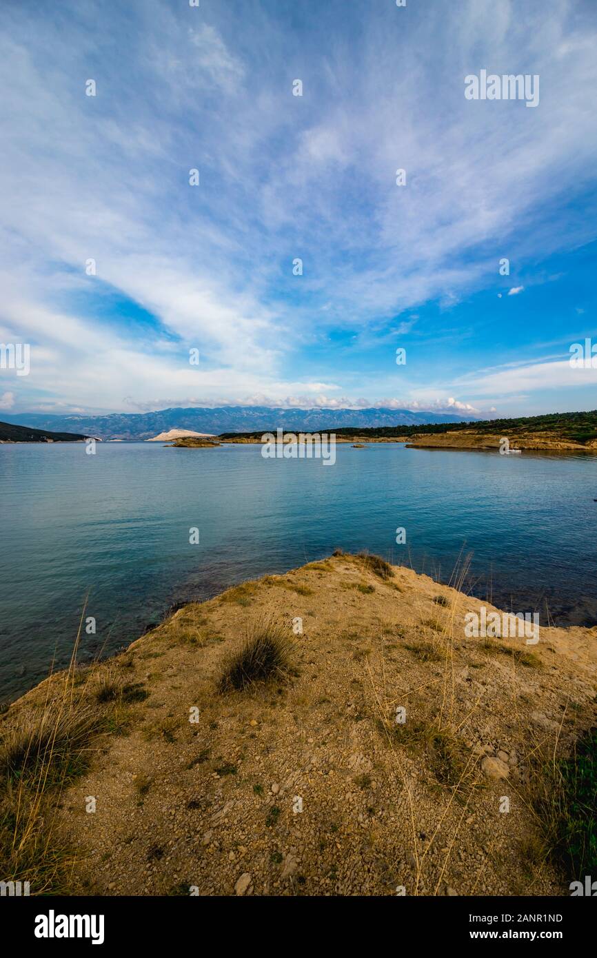 Beautiful landscape of the Croatian beach on the sea Stock Photo - Alamy