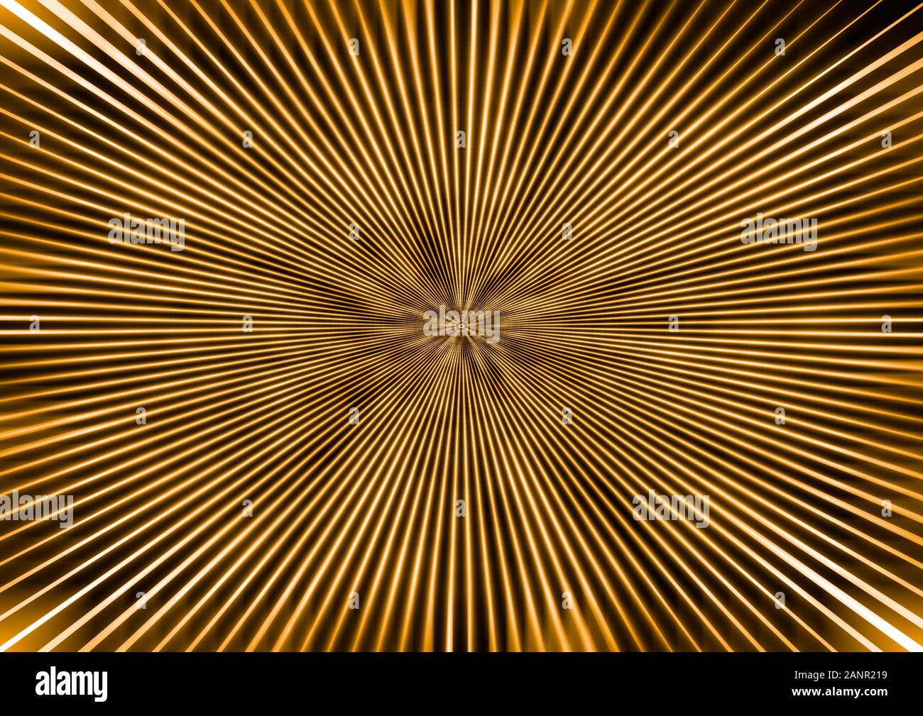 Abstract background with gold rays Stock Photo - Alamy