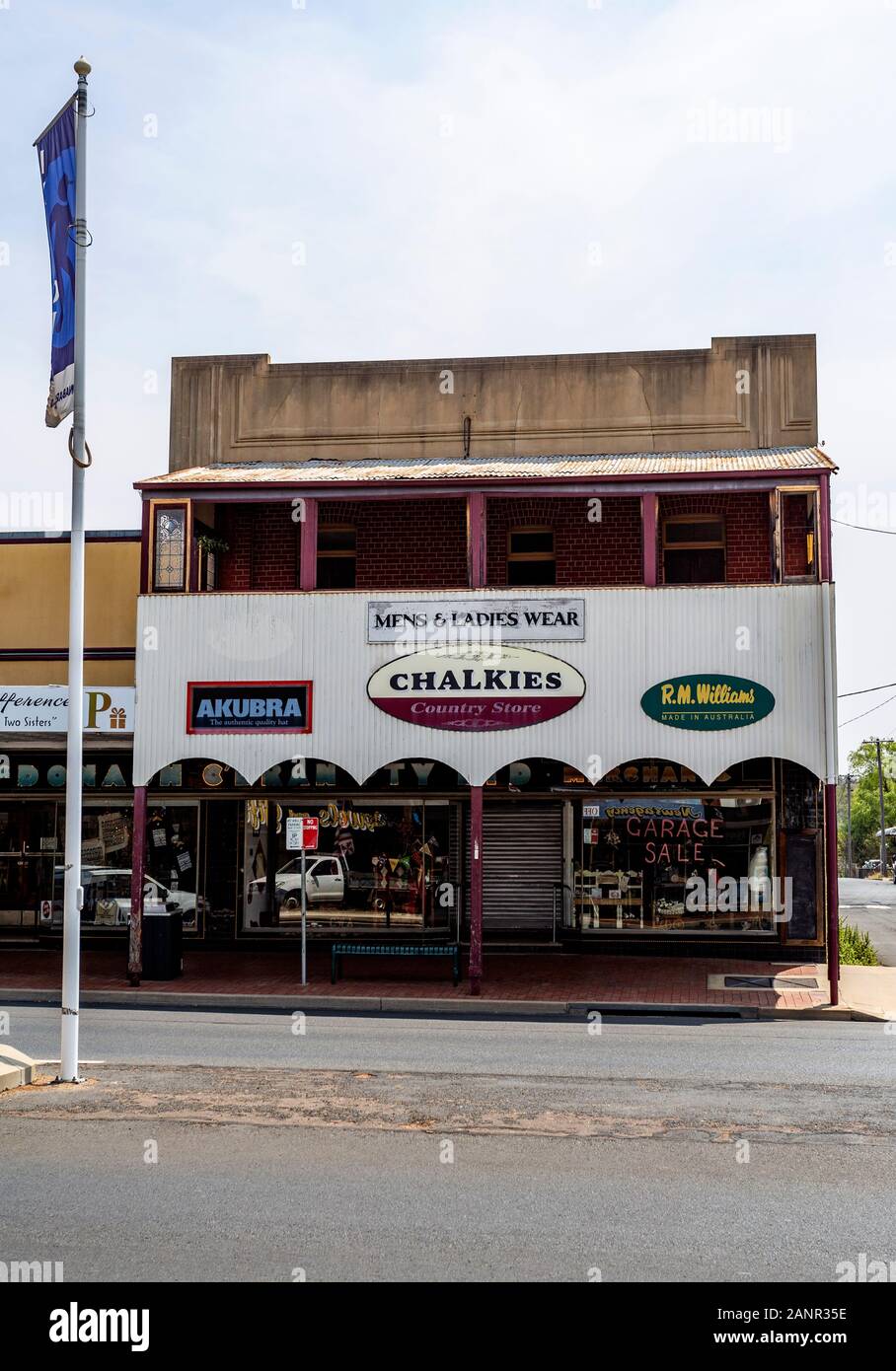 Facade of the shopping mall built in the 1930s as an expression of the ...