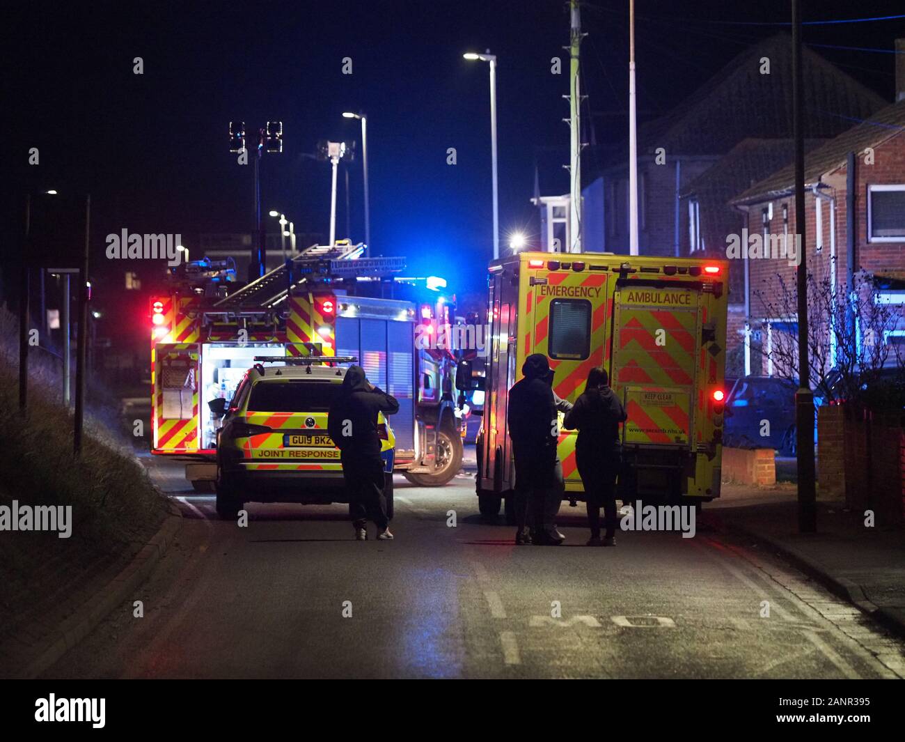 Sheerness, Kent, UK. 18th Jan, 2020. A road traffic accident involving ...